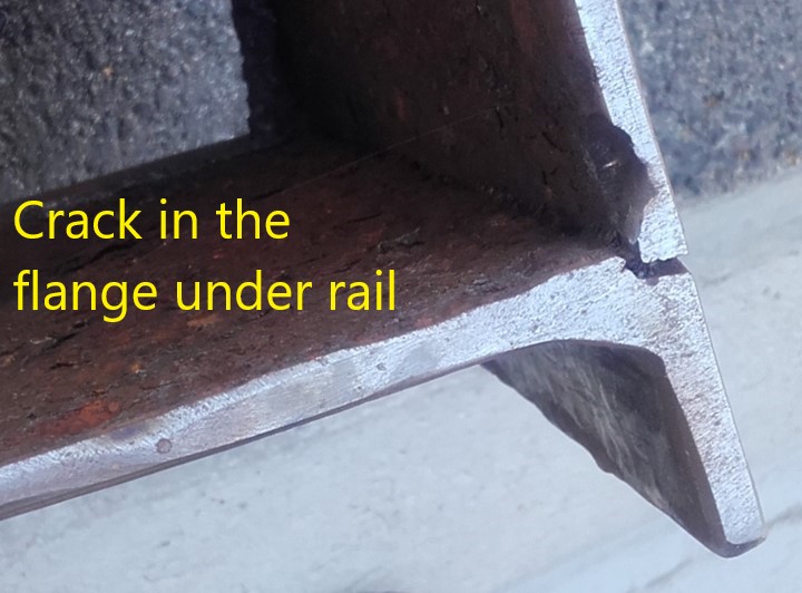 CRANES- BRIDGE AND GANTRY AND RUNWAY GIRDERS. WELD BETWEEN WEB, FLANGE ...